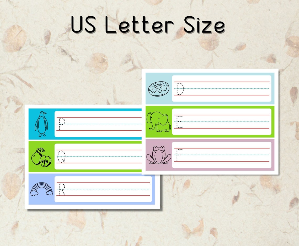 Printable Alphabet Letters Handwriting Practice, Uppercase and ...