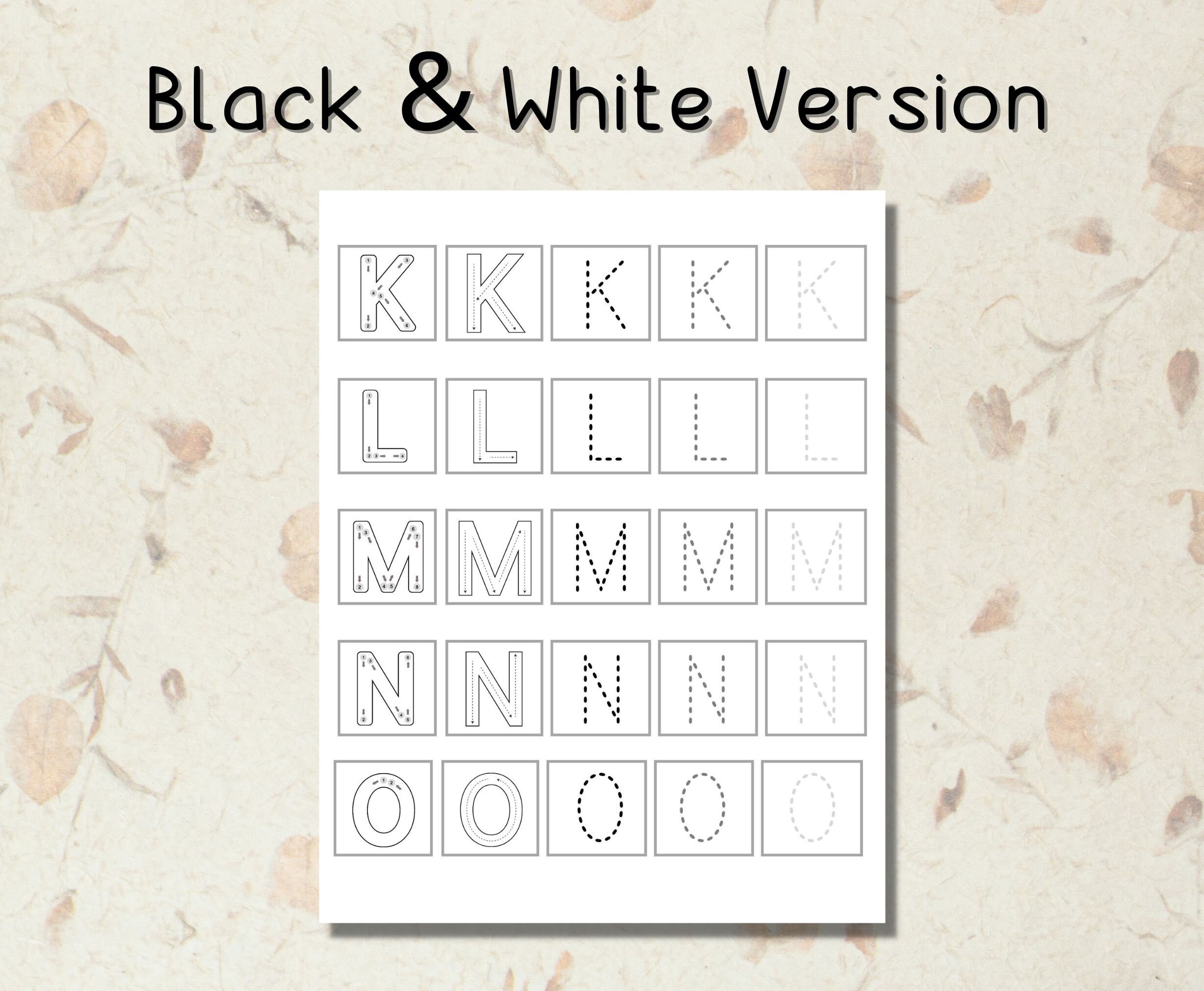 Printable Alphabet Letters Tracing Worksheets, Handwritting Practice ...