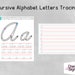 Printable Cursive Alphabet Tracing Bundle, How to Connect Cursive ...