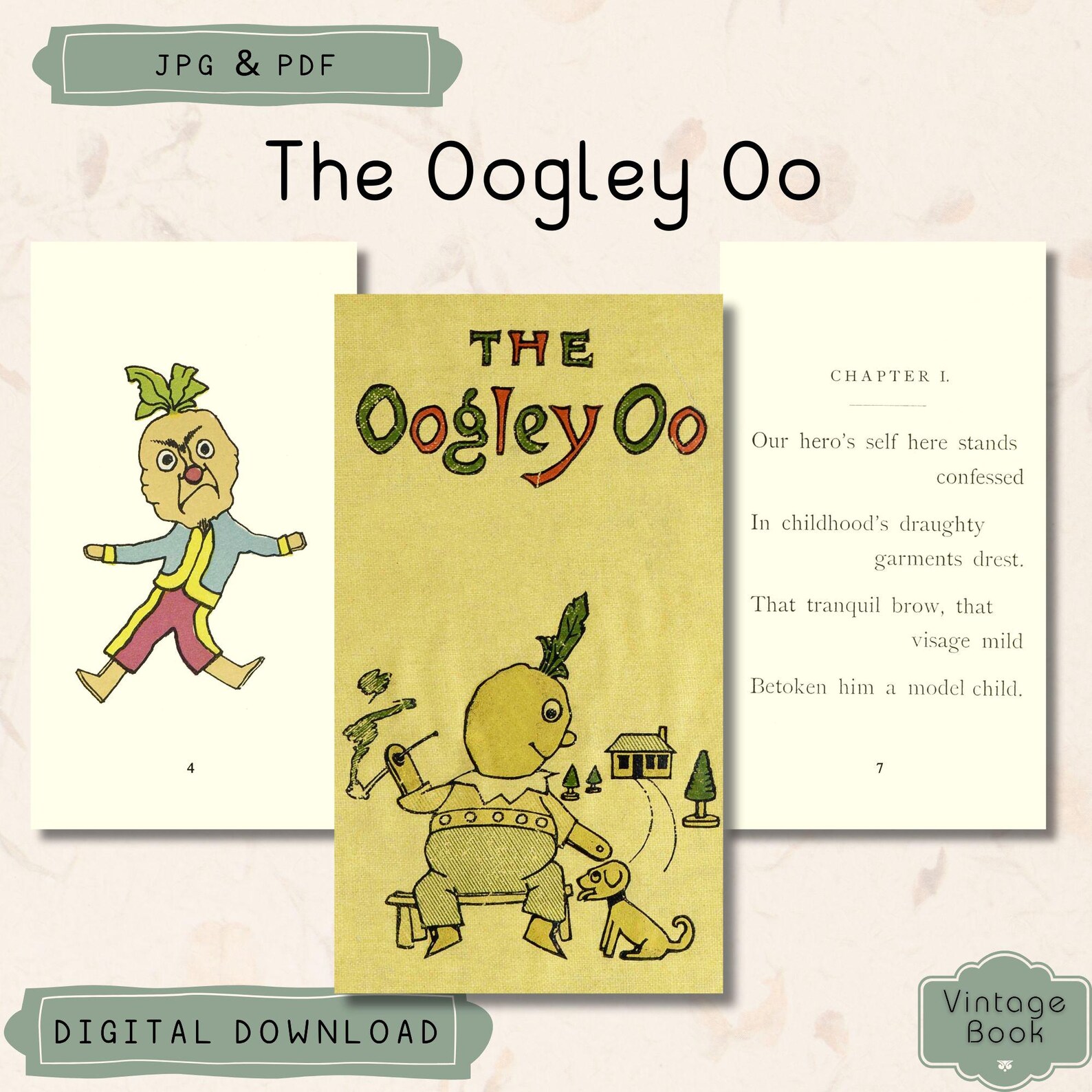 The Oogley Oo, A Story in Pictures Vintage Children's Book, Printable ...