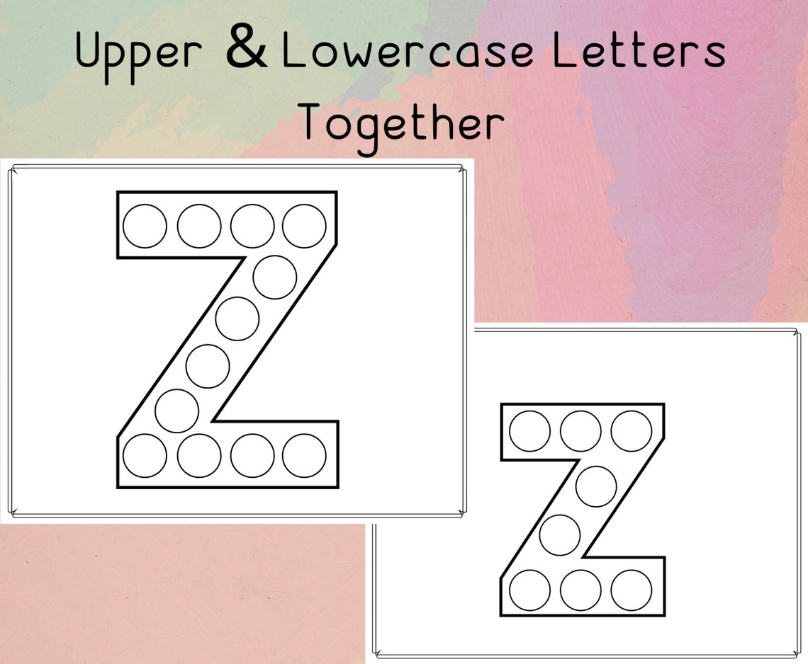 Printable Do-a-dot Letters and Numbers Worksheets, Dot Marker ...