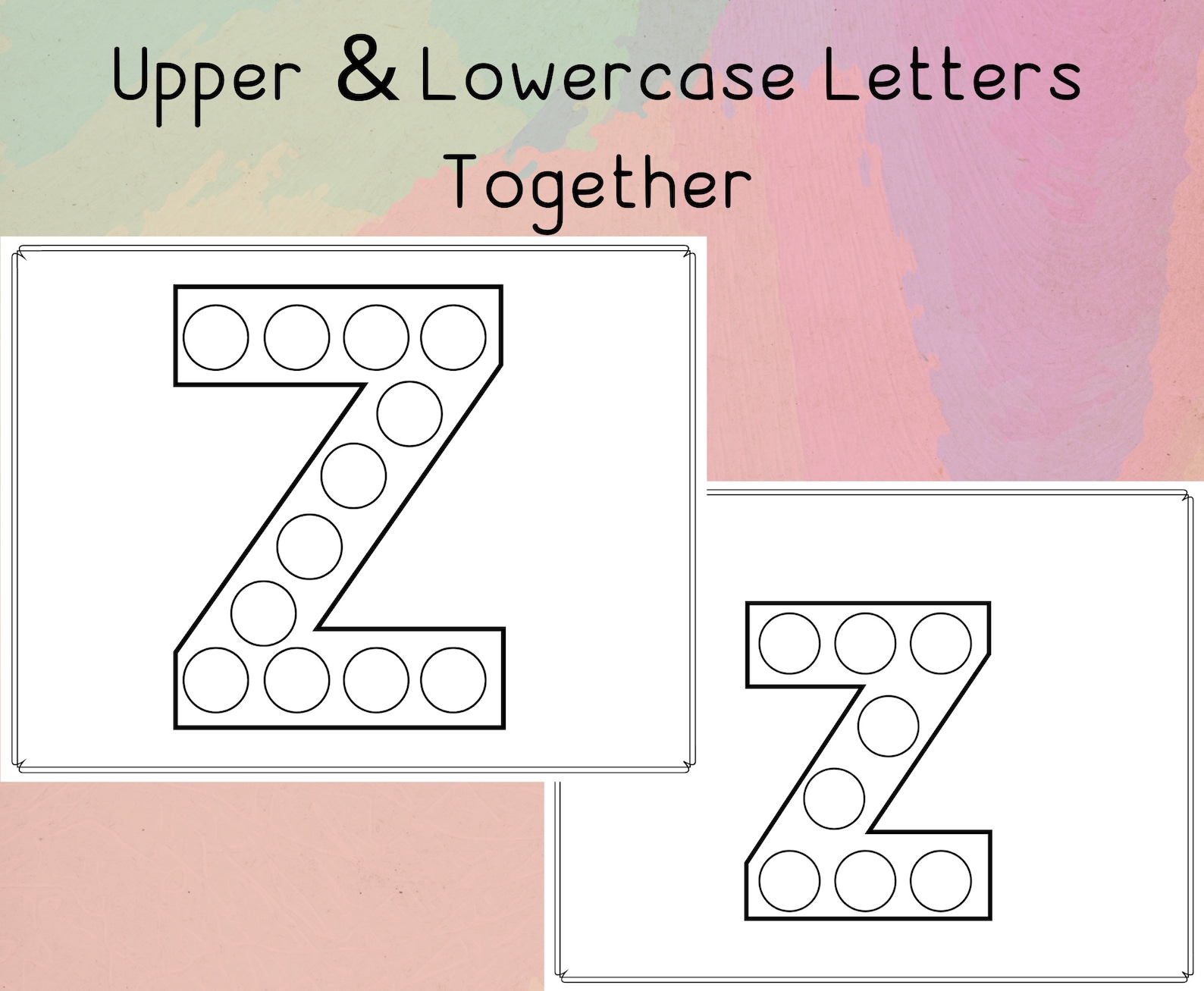 Printable Do-a-dot Letters and Numbers Worksheets, Dot Marker ...