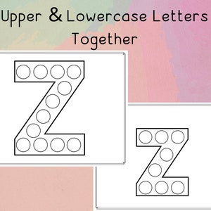 Printable Do-a-dot Letters and Numbers Worksheets, Dot Marker ...