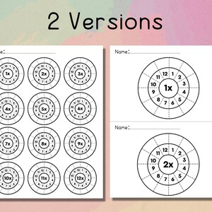 Printable Multiplication Worksheets 1 to 12, Skip Counting Practice ...