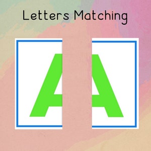 Printable Alphabet Puzzle Flashcards, Letter Matching Cards, Letter ...