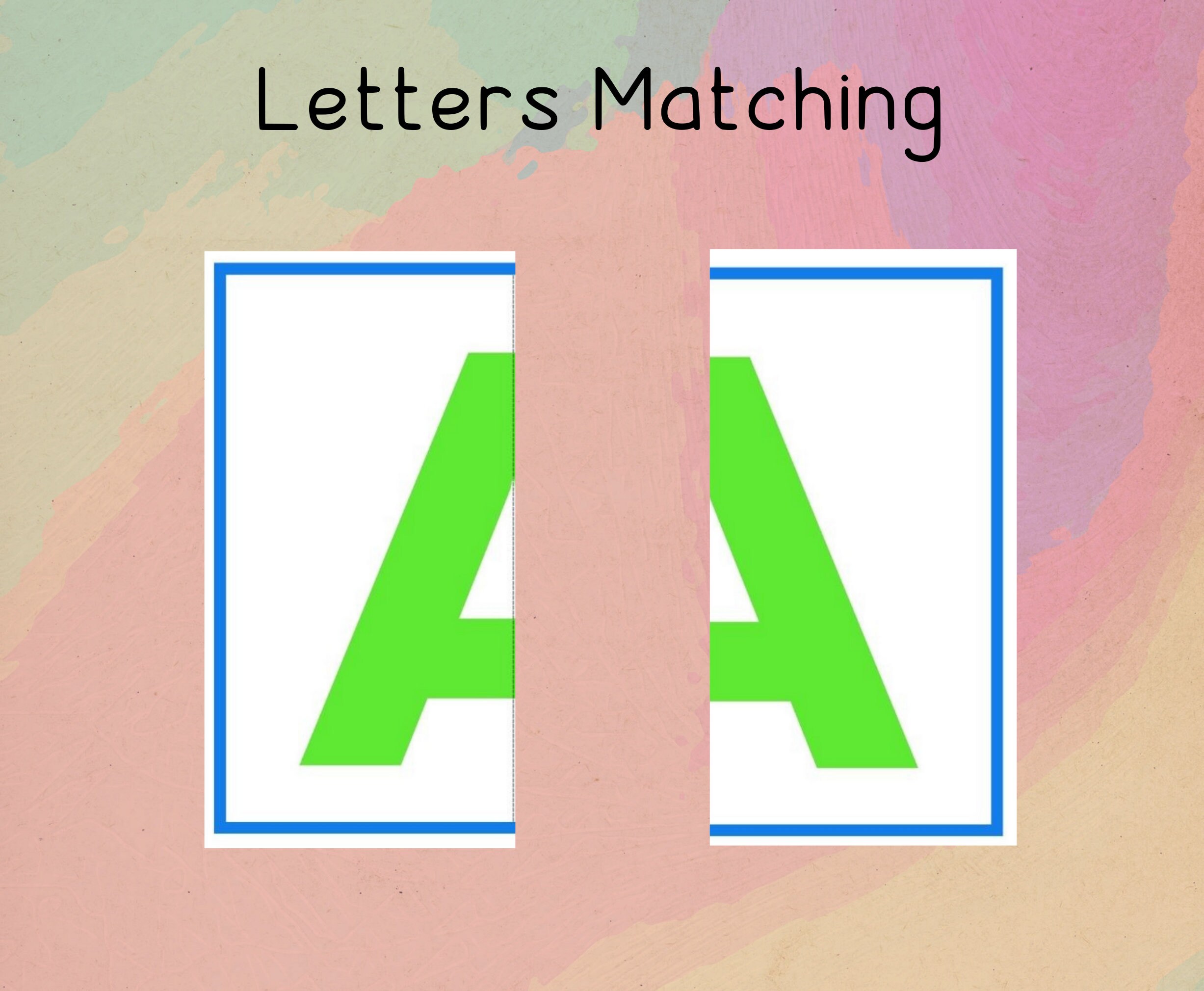 Printable Alphabet Puzzle Flashcards, Letter Matching Cards, Letter ...