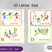 Printable 'the Cubies' Alphabet Cards, Retro Educational Flashcards ...