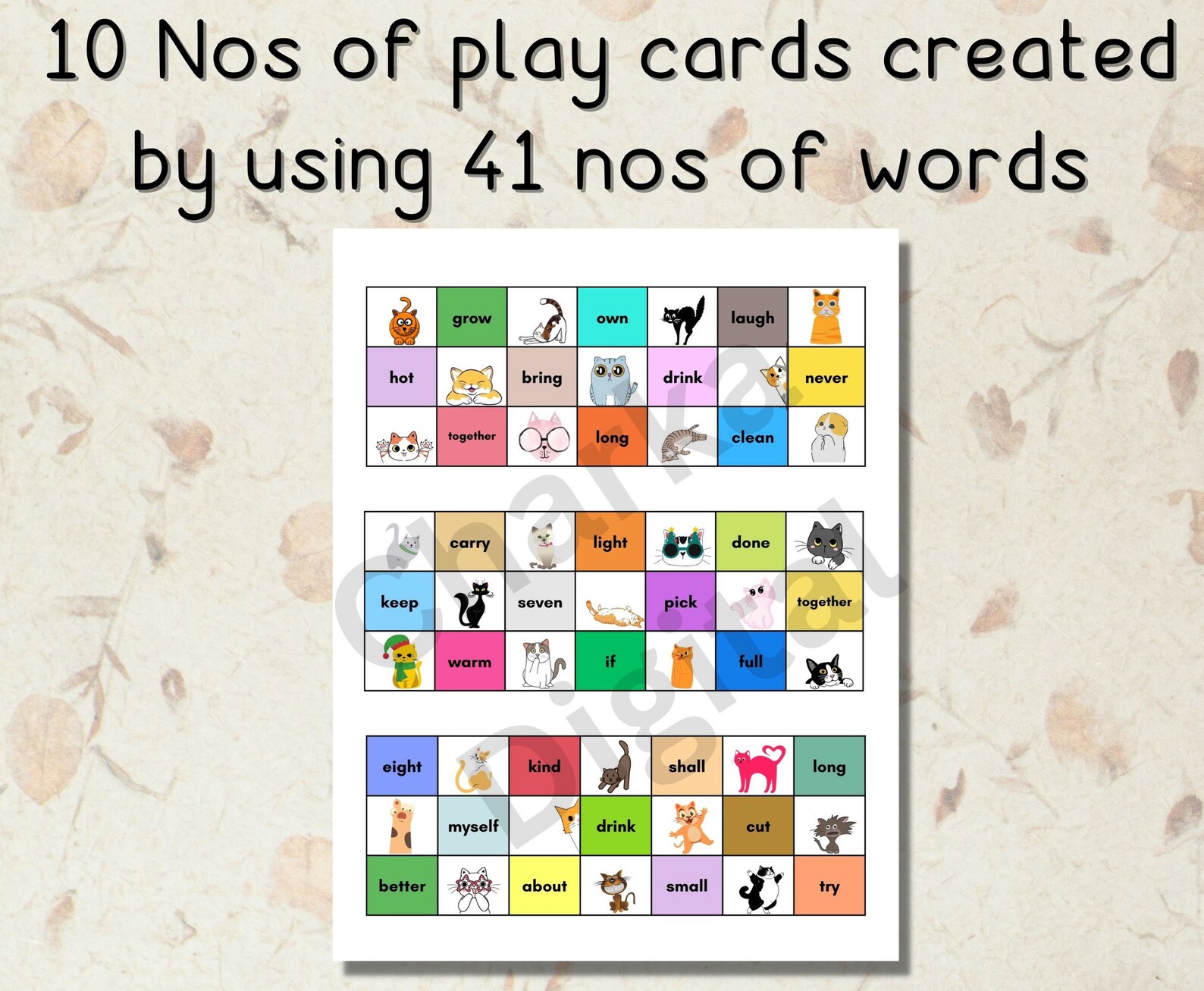 Printable 3st Grade Dolch Sight Words Bingo, Learning Activity for Kids ...