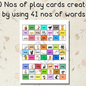 Printable 3st Grade Dolch Sight Words Bingo, Learning Activity for Kids ...