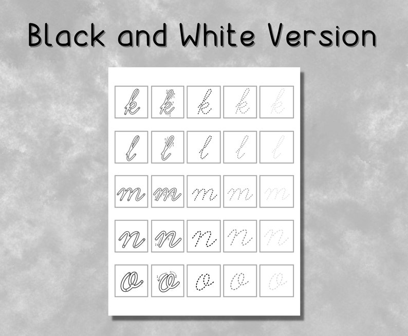 Printable Cursive Alphabet Handwritting Practice Worksheets, Letters ...