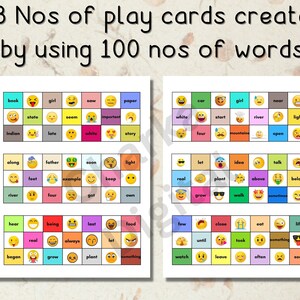 Printable Fry 3rd 100 Sight Words Bingo Cards, Educational Game, 2nd ...