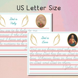 Printable A to Z Cursive Bible Verse Tracing Worksheets, Cursive ...