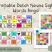 Printable Dolch Nouns Sight Words Bingo, Learning Activity for Kids ...