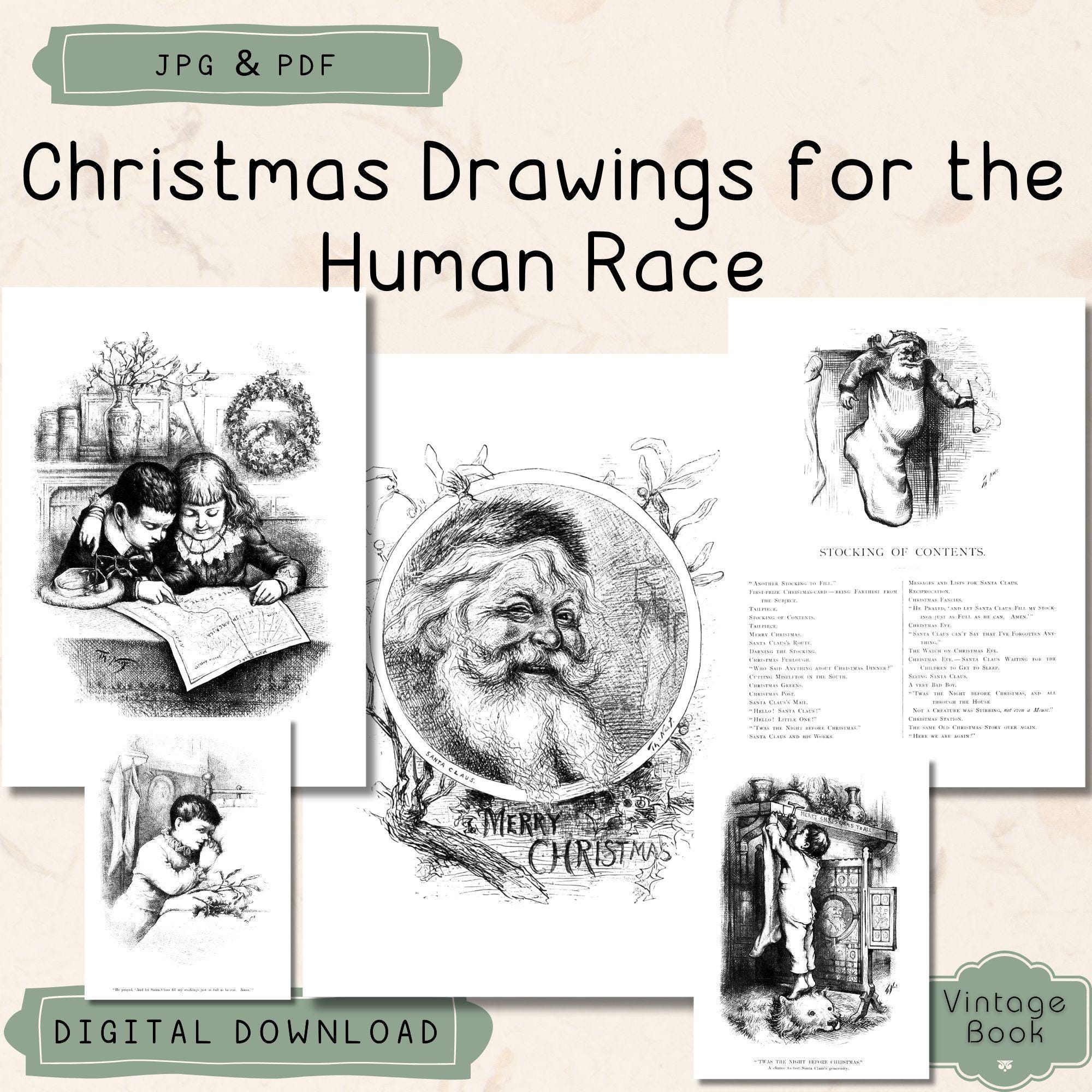 Thomas Nast's Christmas Drawings for the Human Race Vintage Book ...