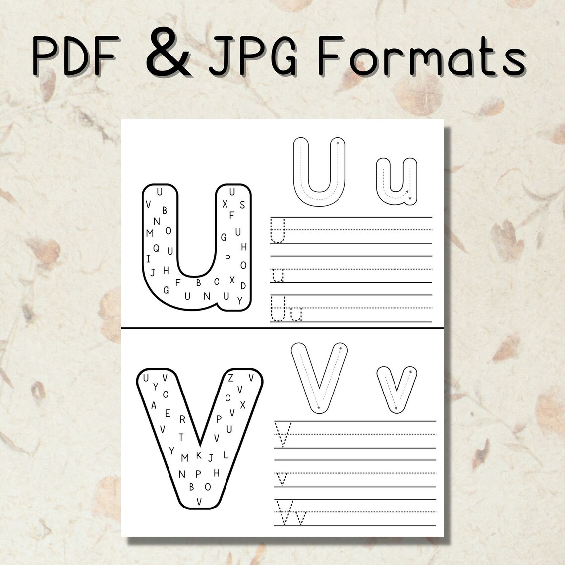 Printable Find and Trace and Write Alphabet Worksheets, Handwriting ...
