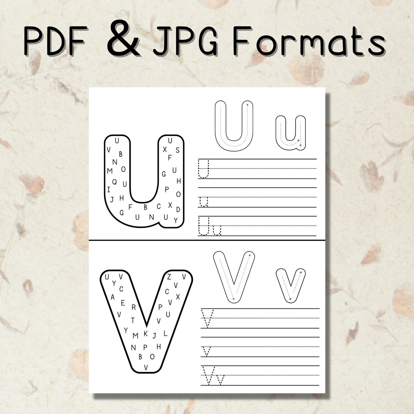 Printable Find and Trace and Write Alphabet Worksheets, Handwriting ...