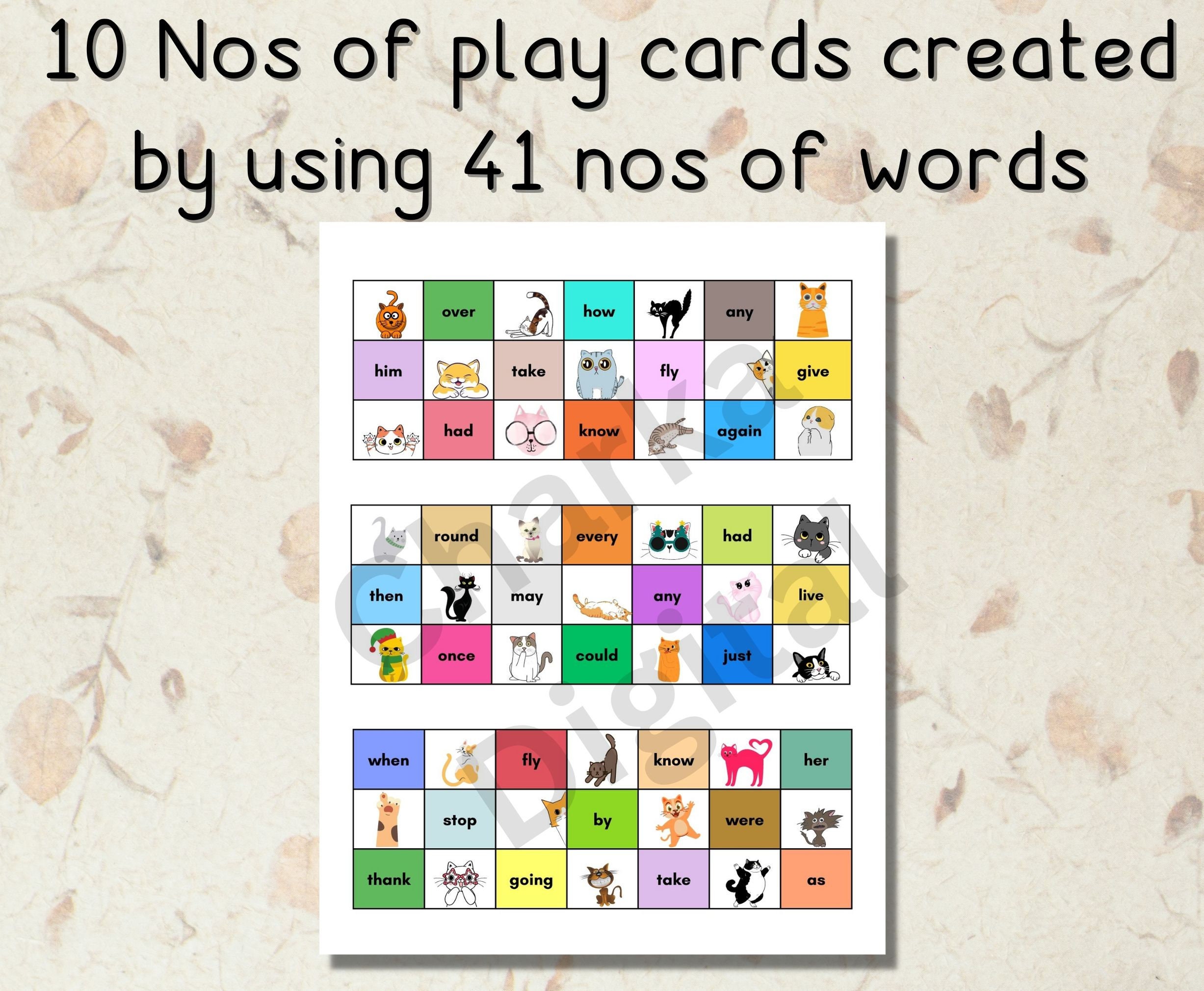 Printable 1st Grade Dolch Sight Words Bingo, Learning Activity for Kids ...