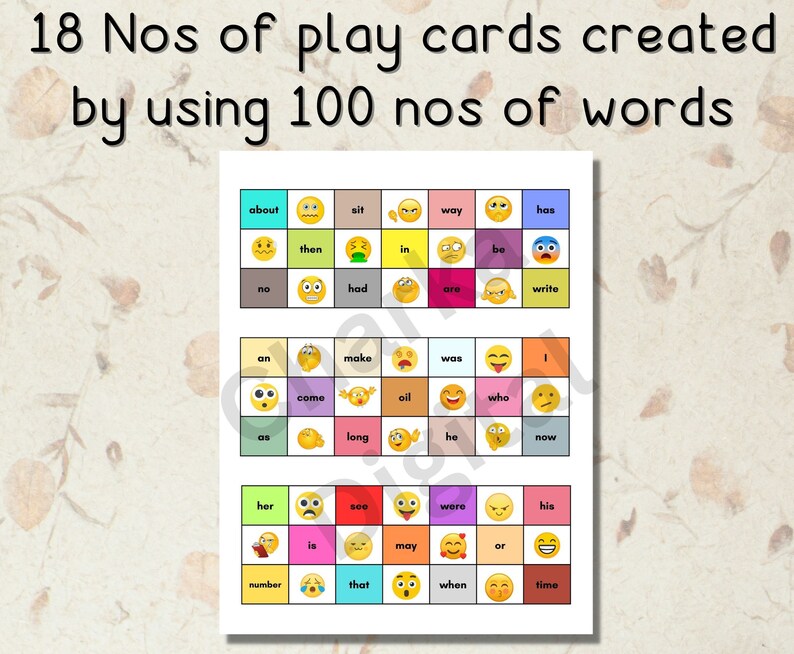 Printable Fry 1st 100 Sight Words Bingo Game, Educational Activity, Kdg ...