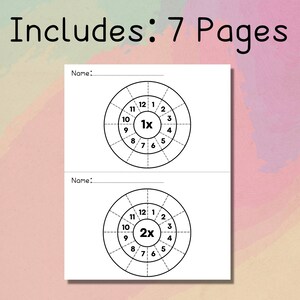 Printable Multiplication Worksheets 1 to 12, Skip Counting Practice ...