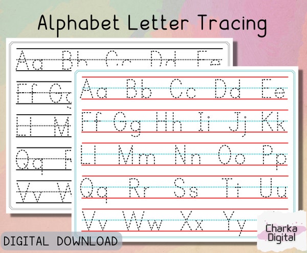 PRINTABLE Kindergarten Worksheets Alphabet Tracing Preschool Worksheets ...
