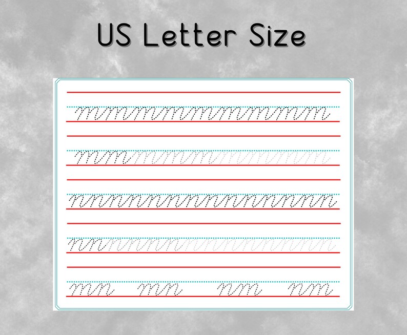 Printable Cursive Alphabet Tracing Practice Sheets, Cursive ...