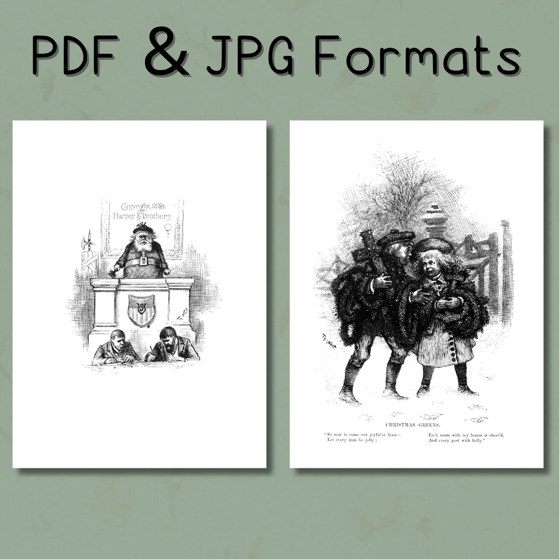 Thomas Nast's Christmas Drawings for the Human Race Vintage Book ...