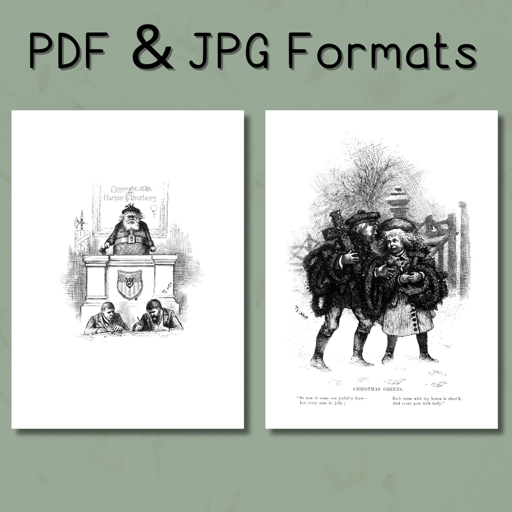 Thomas Nast's Christmas Drawings for the Human Race Vintage Book ...