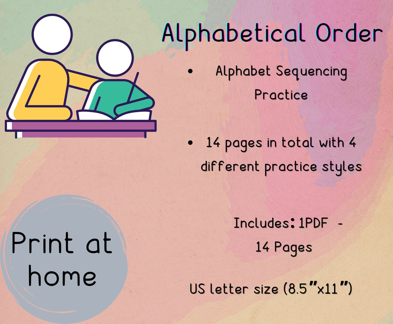 Printable Alphabet Sequencing Worksheets, Alphabetical Order Practice ...