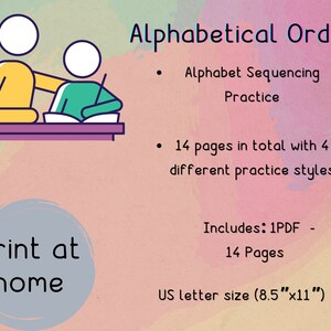 Printable Alphabet Sequencing Worksheets, Alphabetical Order Practice ...