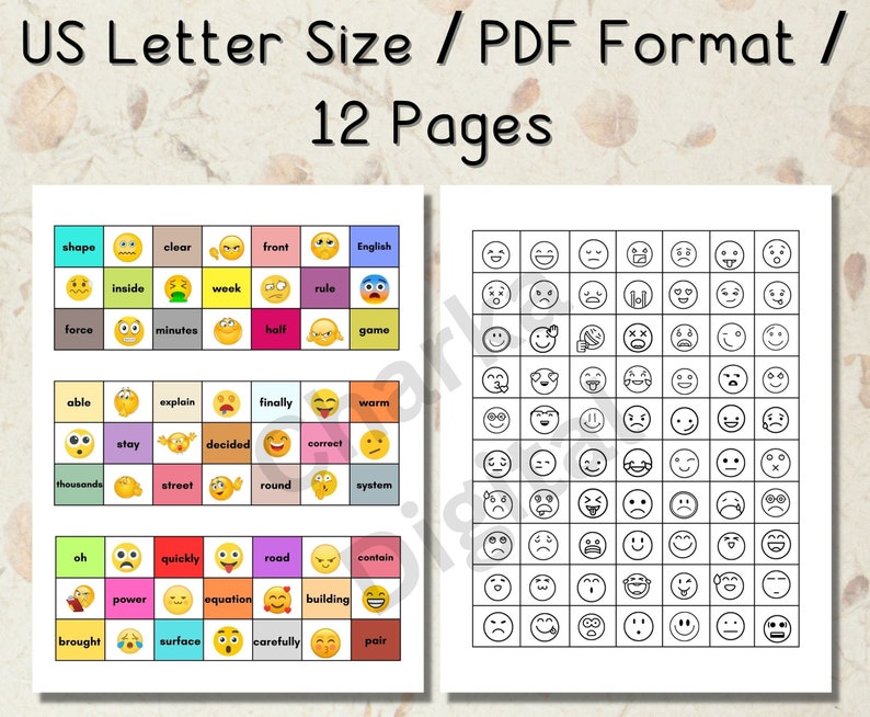 Printable Fry 5th 100 Sight Words Bingo Game, 4th-5th Grade Sight Words ...
