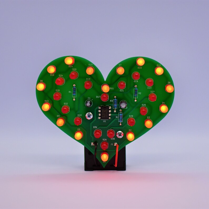Heart PCB DIY Kit - Etsy