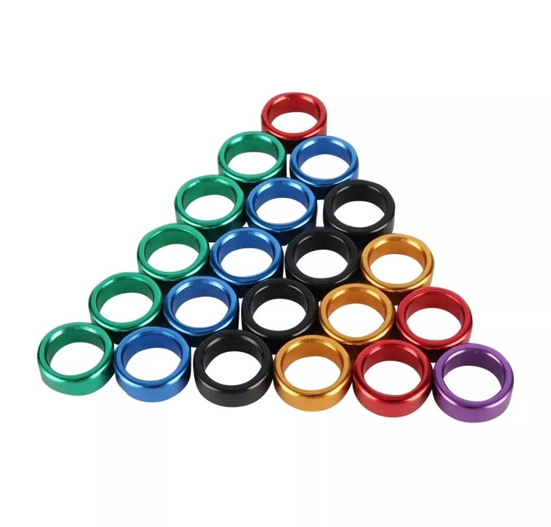 10 Aluminum Bird Rings Custom Engraved - Etsy