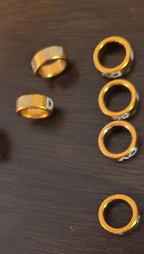 10 Aluminum Bird Rings Custom Engraved - Etsy