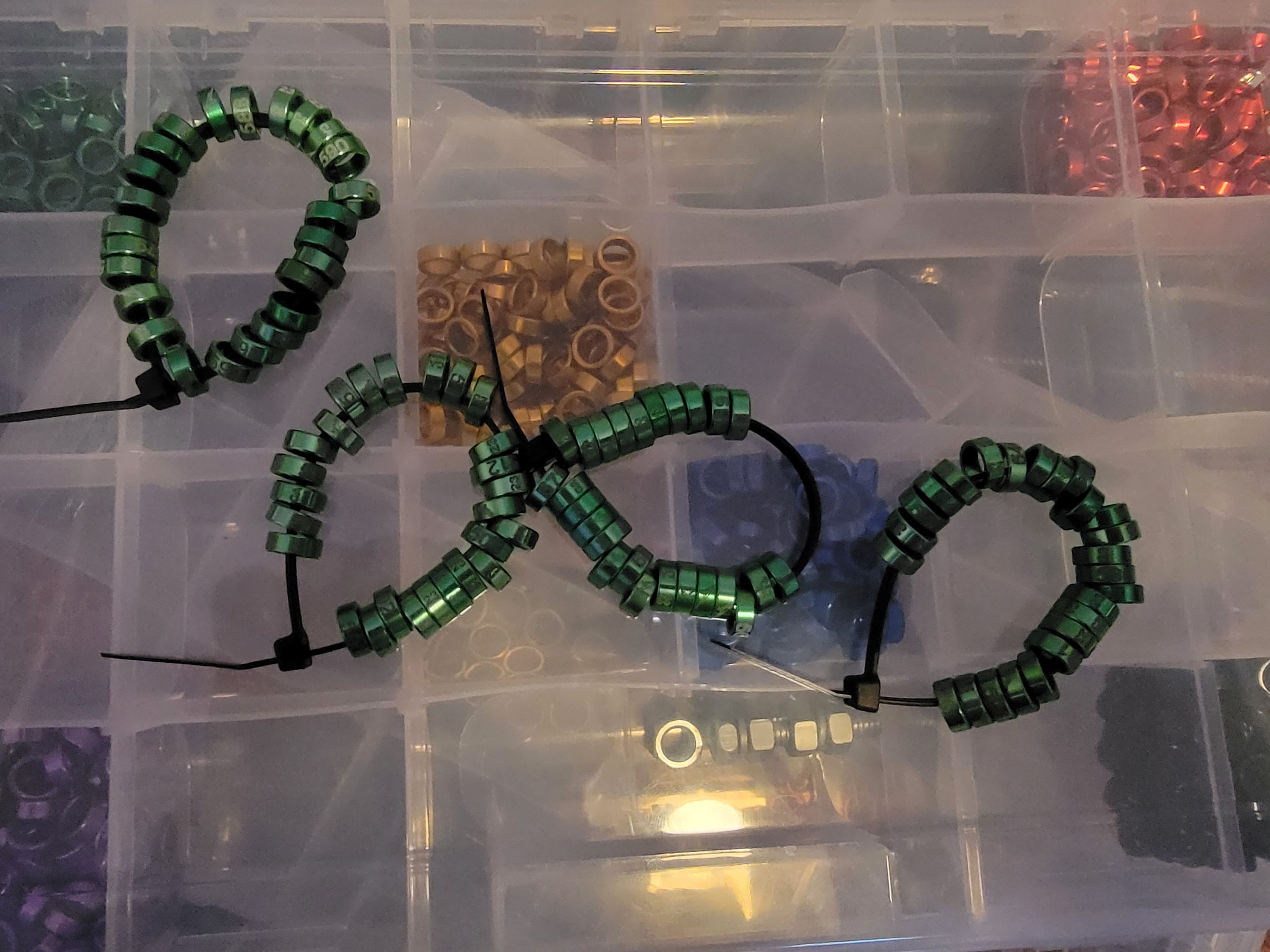 10 Aluminum Bird Rings Custom Engraved - Etsy