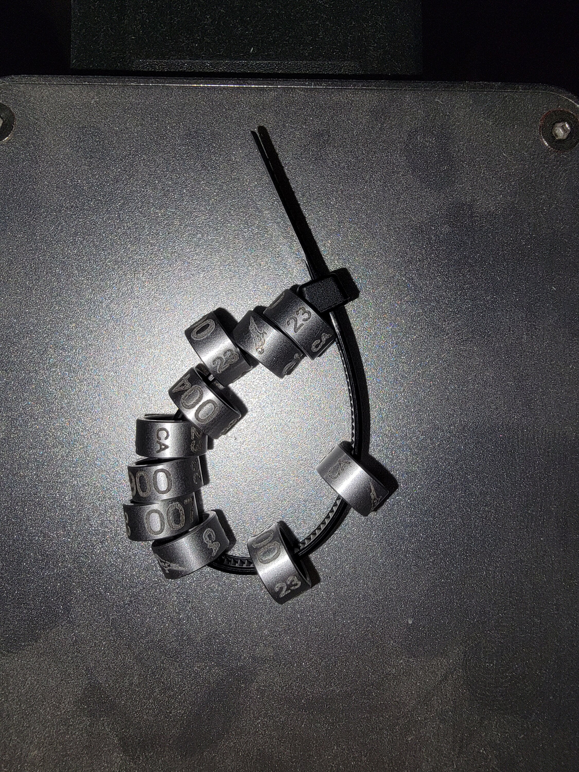 10 Aluminum Bird Rings Custom Engraved - Etsy