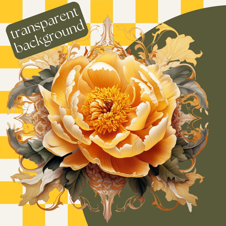 Yellow Spiritual Clipart, Spiritual Watercolor Sublimation Clipart ...