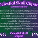 Celestial Skull Clipart, Cosmic Skull Png, Third Eye Skull Clipart ...