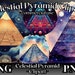 Celestial Pyramid Clipart, Pyramid Png Graphics, Mystic Pyramid Clipart ...