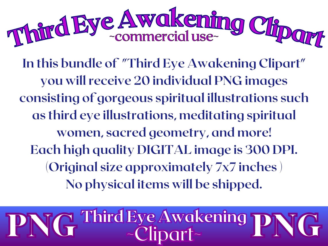 Third Eye Clipart, Spiritual Png Bundle, 3rd Eye Clipart, Spiritual ...