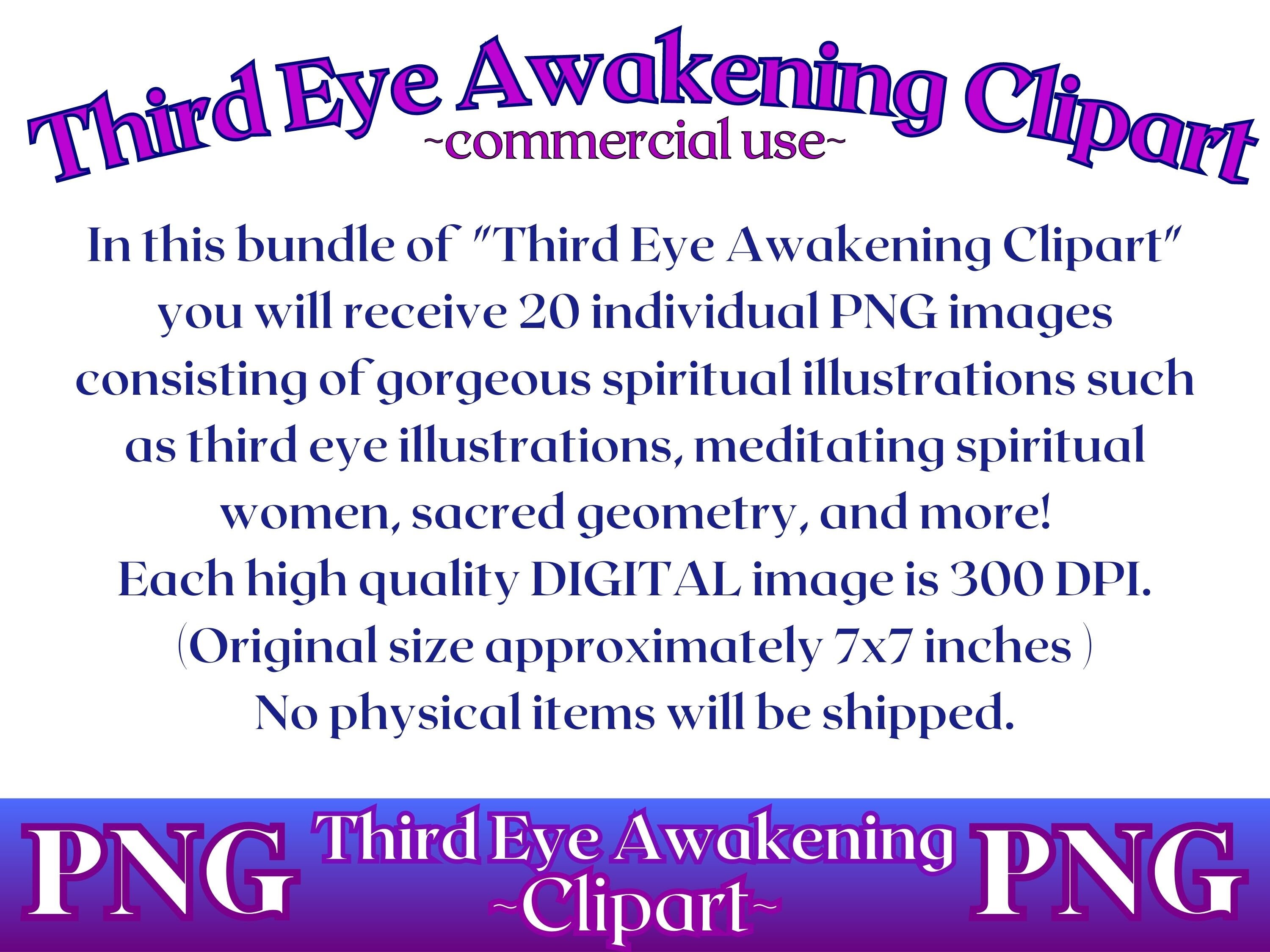 Third Eye Clipart, Spiritual Png Bundle, 3rd Eye Clipart, Spiritual ...