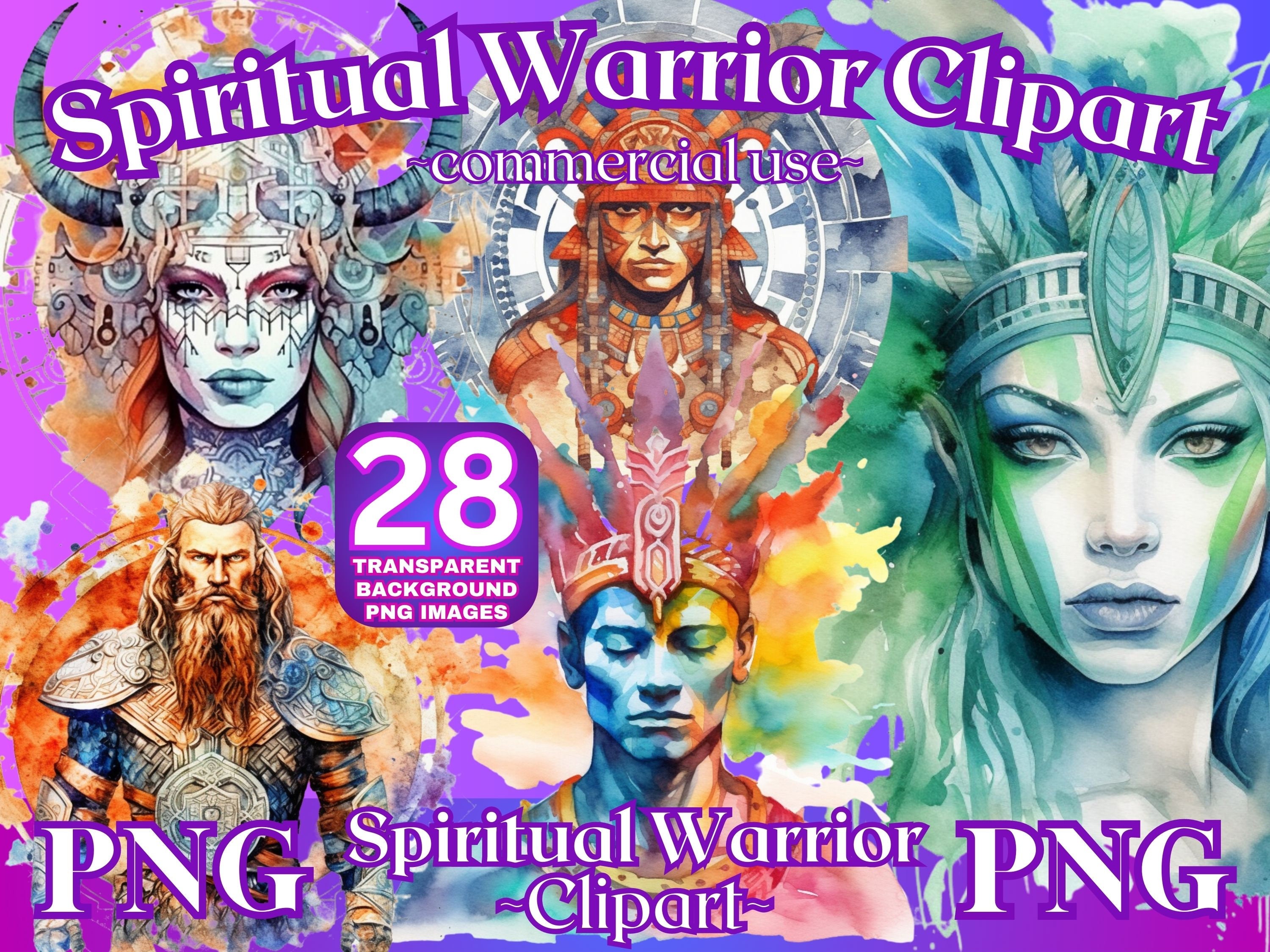 Spiritual Warrior Clipart, Warrior Spirit Png Bundle, Spiritual Clipart, Spiritual Warrior Png ...