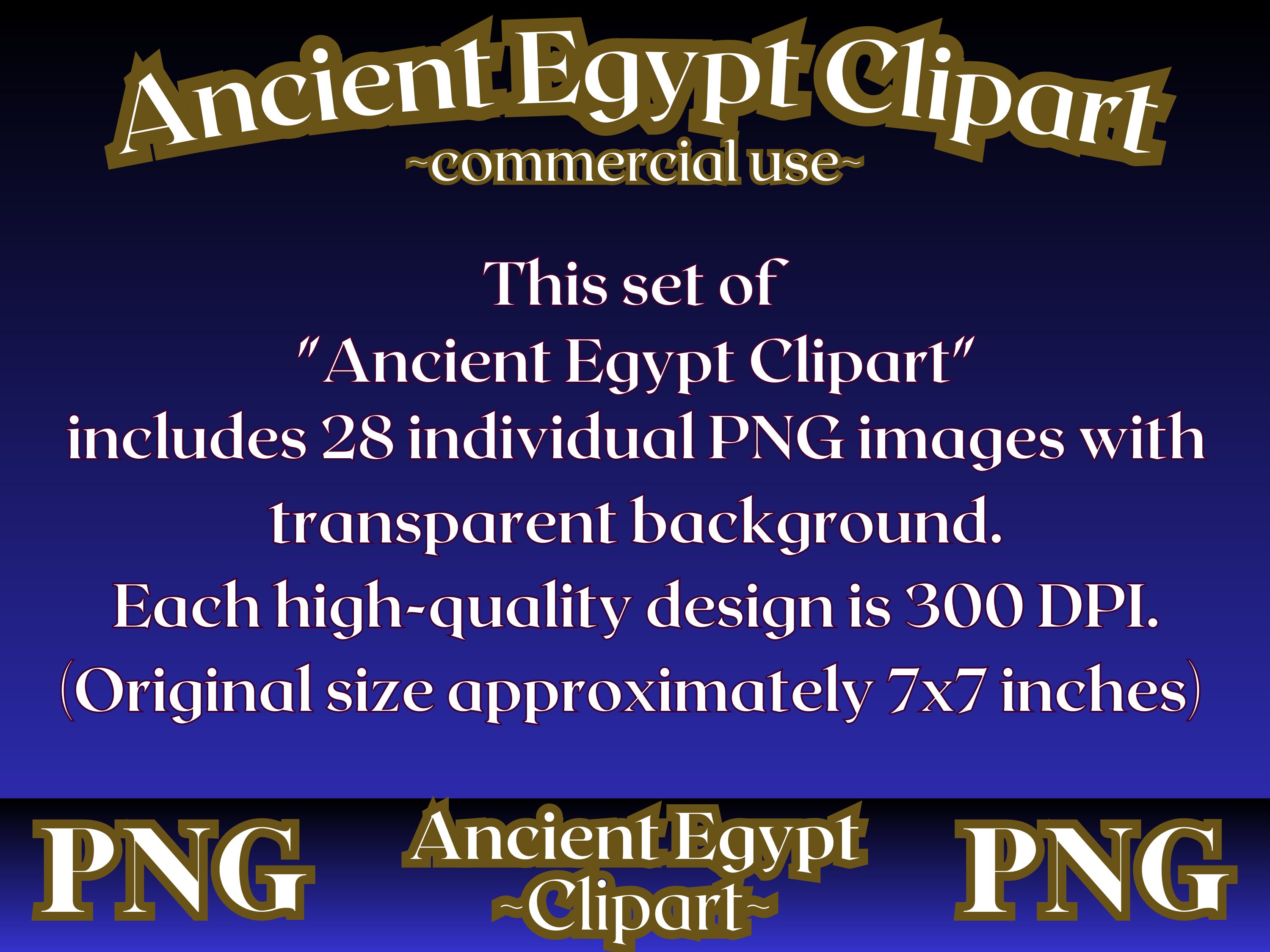 Ancient Egypt Clipart Egypt Png Bundle Pyramid Clipart - Etsy