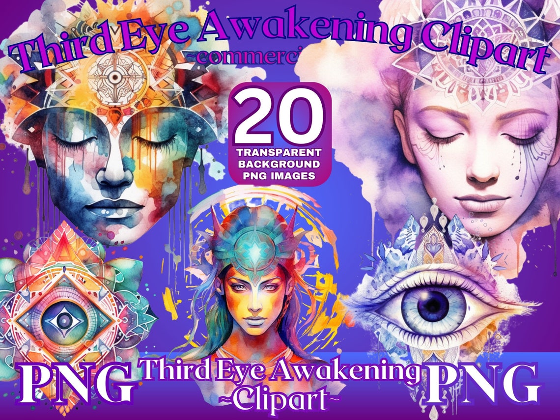 Third Eye Clipart, Spiritual Png Bundle, 3rd Eye Clipart, Spiritual ...