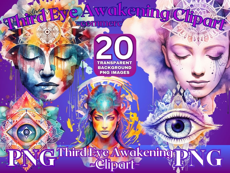 Third Eye Clipart, Spiritual Png Bundle, 3rd Eye Clipart, Spiritual ...