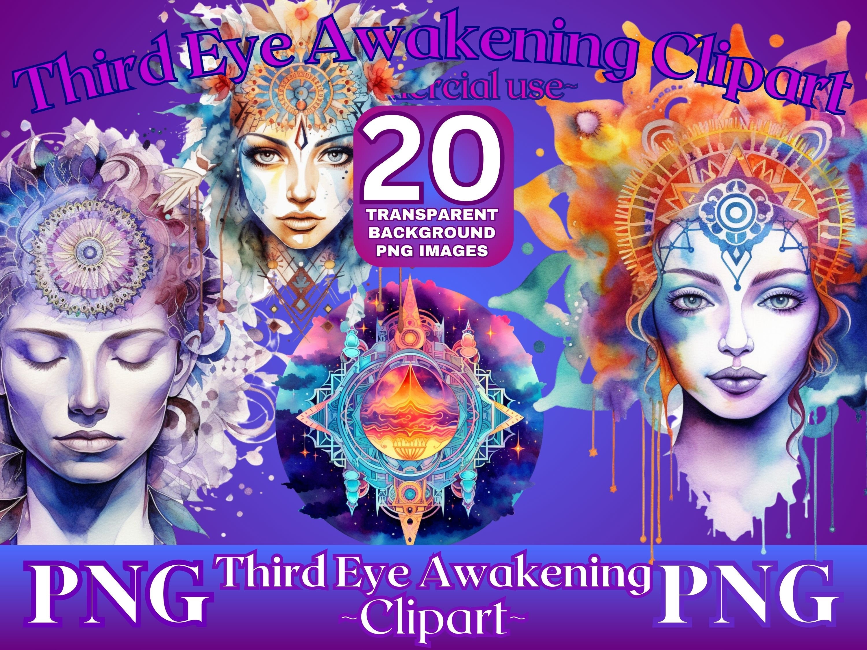 Third Eye Clipart, Spiritual Png Bundle, 3rd Eye Clipart, Spiritual ...