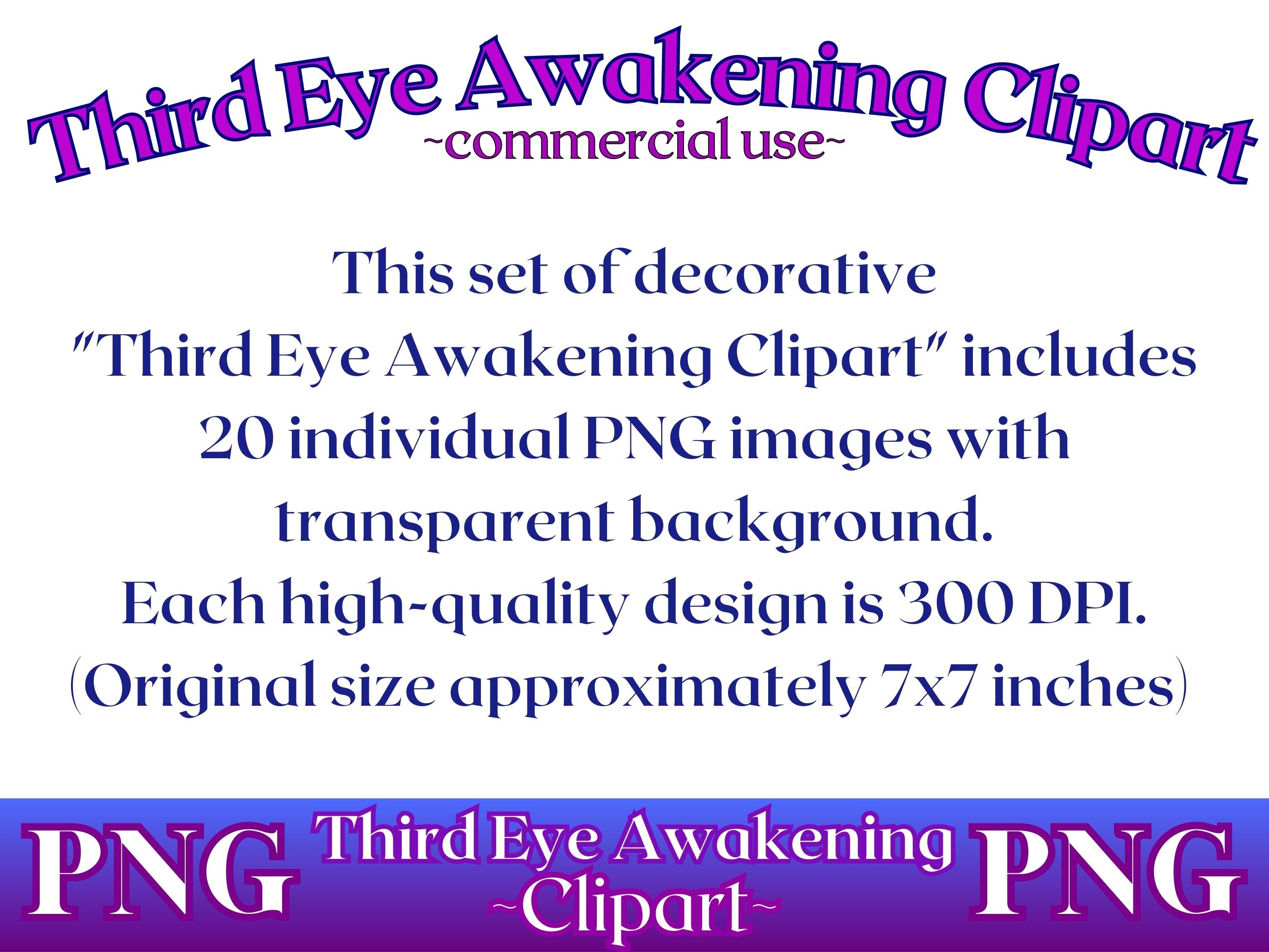 Third Eye Clipart, Spiritual Png Bundle, 3rd Eye Clipart, Spiritual ...