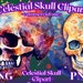 Celestial Skull Clipart, Cosmic Skull Png, Third Eye Skull Clipart ...