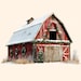 Rustic Christmas Png, Christmas Barn Clipart Bundle, Farmhouse ...