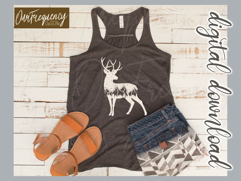 Celestial Deer Svg, Deer Svg, Buck SVG, Wilderness Animal SVG, Deer ...