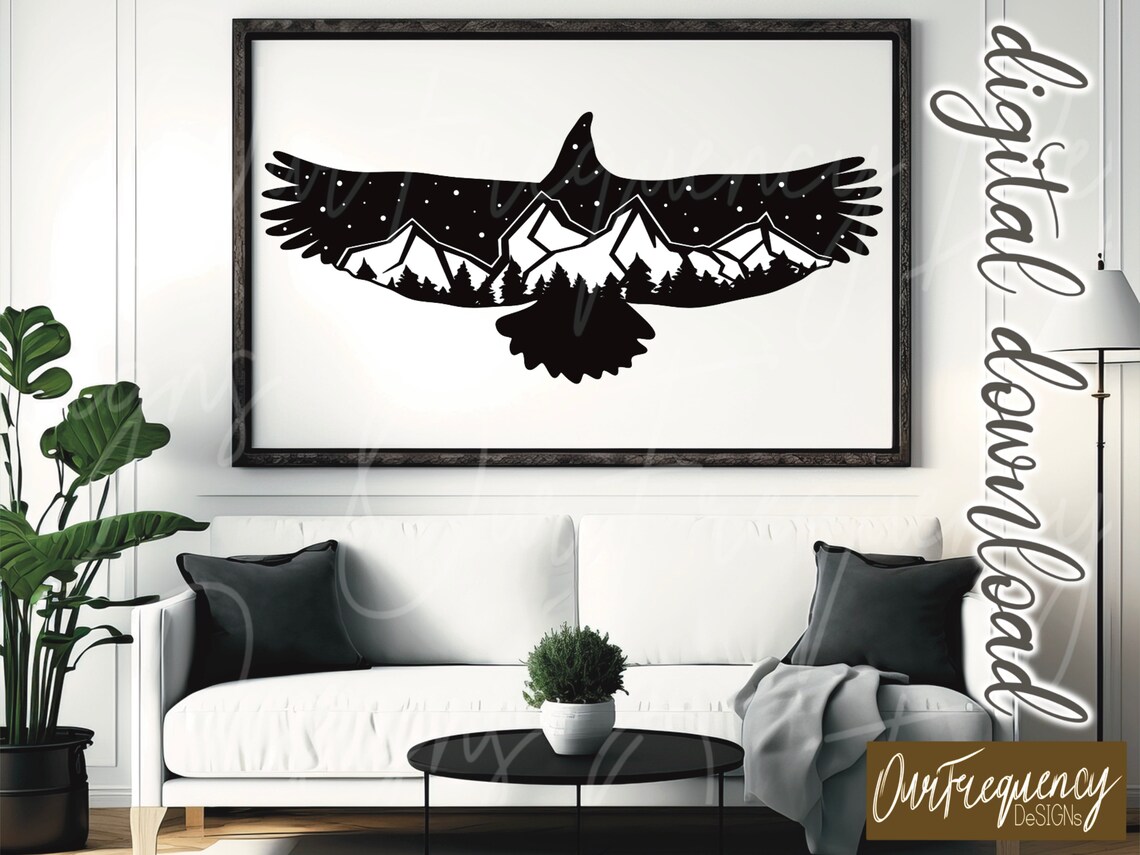 Celestial Raven Svg, Raven Svg, Bird Svg, Crow SVG, Wilderness Animal ...